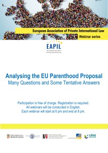 Webinar Series on the Future of Cross-border Parenthood in the EU – Last Chance to Register for ...