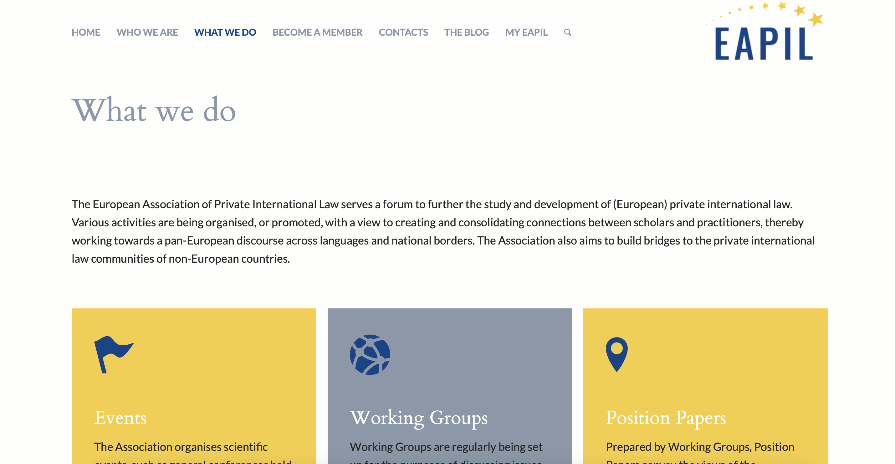 What we do – EAPIL